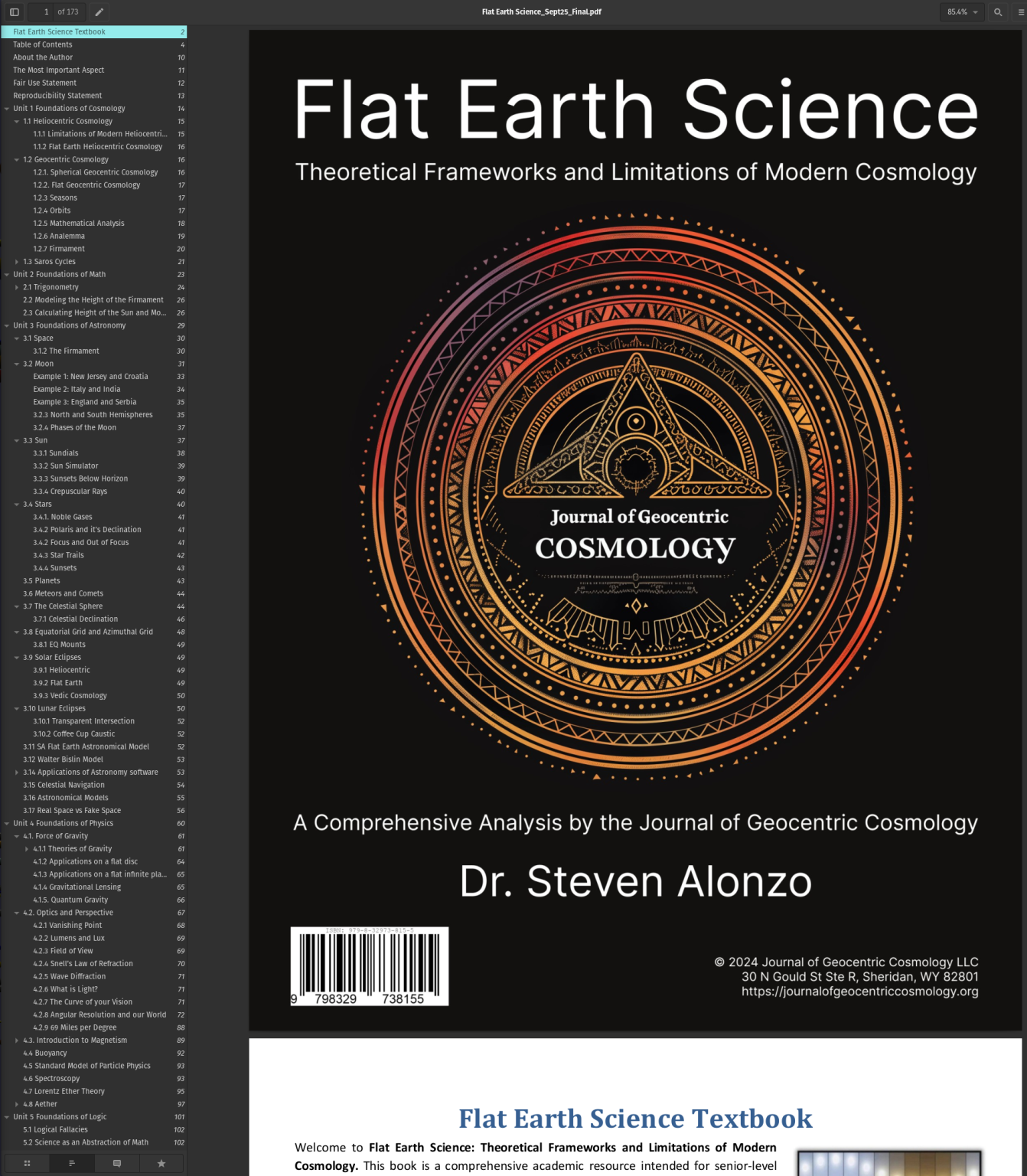 Flat Earth Science Textbook (PDF eBook) – Flat Earth University Store